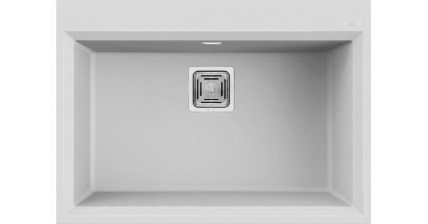 Elleci KARISMA 120 granitek mosogatótálca G68 bianco színben